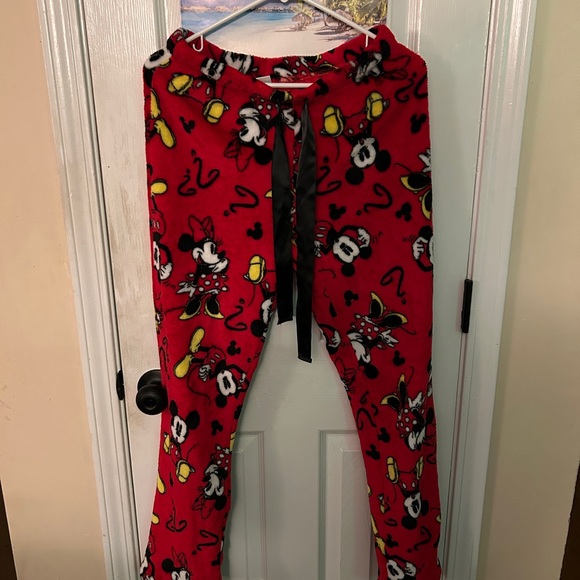 Disney | Other | Disney Womens Red Minnie Mouse Pajama Pants | Poshmark